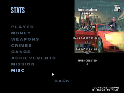 GTAGarage.com » GTA 4 Menu For SA » View Screenshot