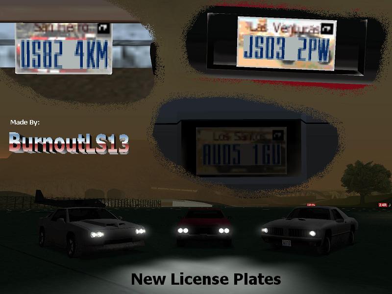 GTAGarage.com » New License Plates Screenshots